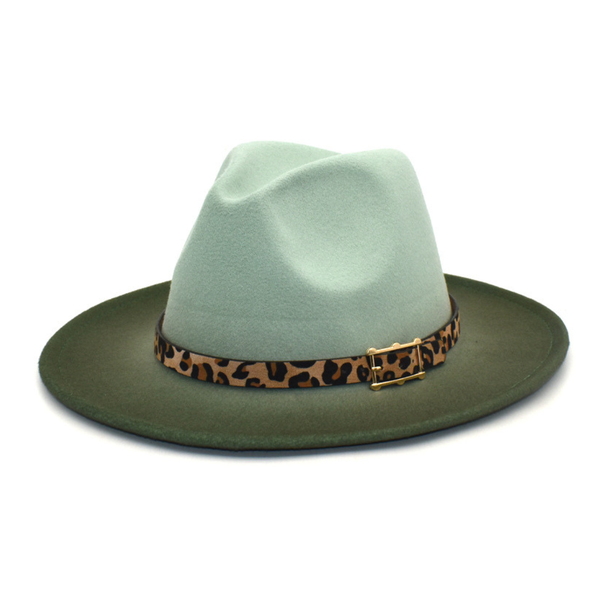 Fedora Leopard Ombre Gradient brim Hat – Holy Modest Apparel